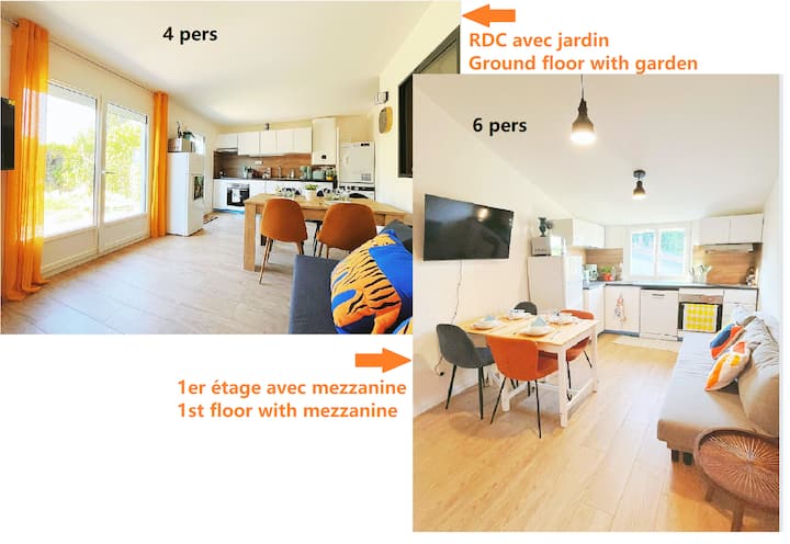 2 Appart- 10pers /Gare 8min à Pied/ Paris & Disney - Pontault-Combault