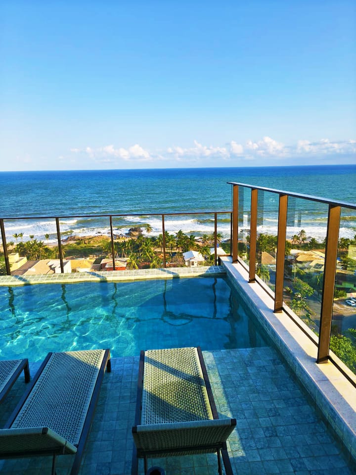 Studio Vista Mar Com Piscina E Academia Em Itapuã - Salvador