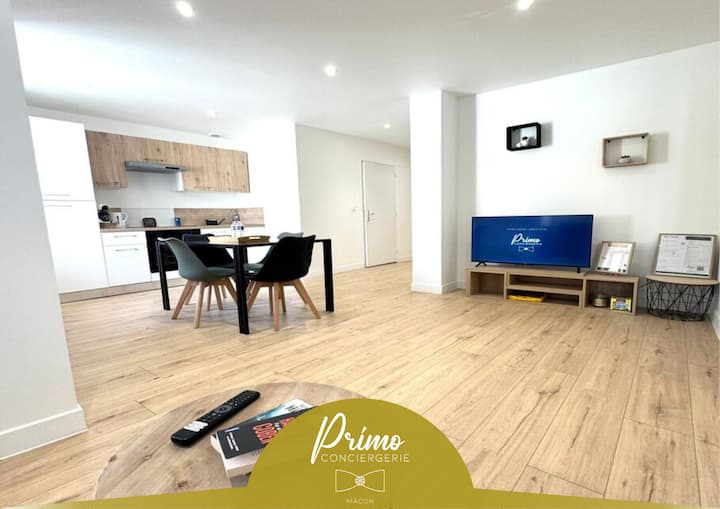 Le César - Free Parking >•< By Primo Conciergerie - Tournus