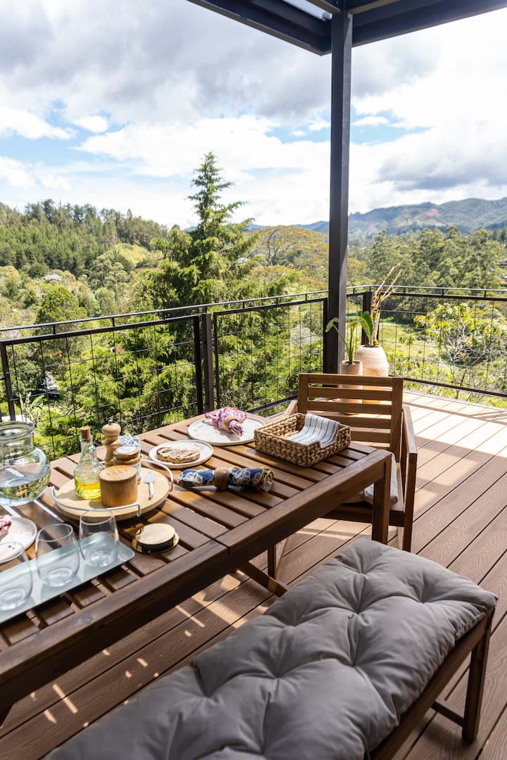 Cabaña Con Vista A La Montaña En El Retiro - La Ceja