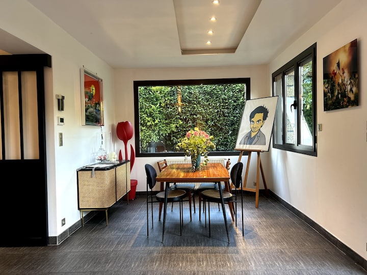 La Guinguette : Maison 3 Chambres Avec Piscine - Massieux