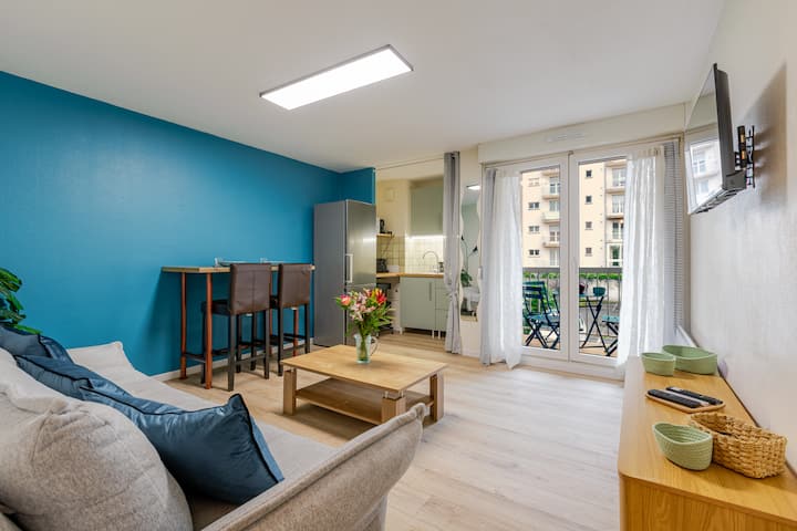 Quetzal-charme, Lumineux, Balcon, Parking Gratuit - Ostwald