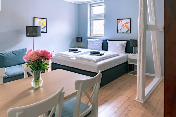 Cblue "Dampfer", 30 Qm, Küche, 3 Min Zum Strand - Rostock