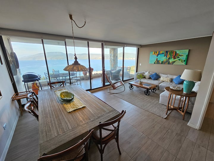 Exclusivo Departamento Frente Al Mar En Punta Pite - Zapallar