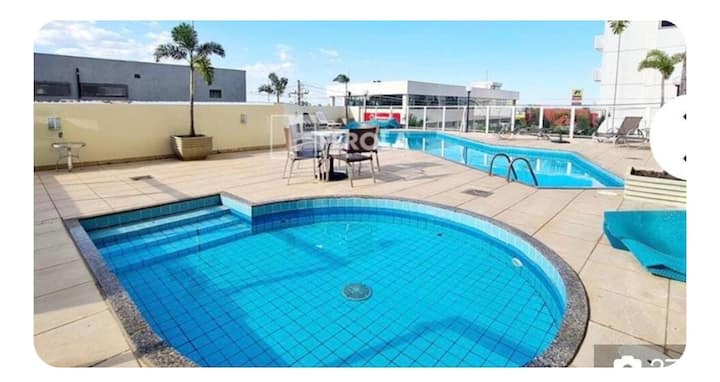 2 Quartos Arcondicionado Piscina Aquecida Brasilia - Brasilia
