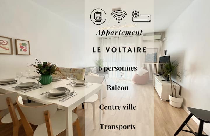 111 - Le Voltaire, T4, 6 Pers, Parking, Clim, Tram - Castelnau-le-Lez