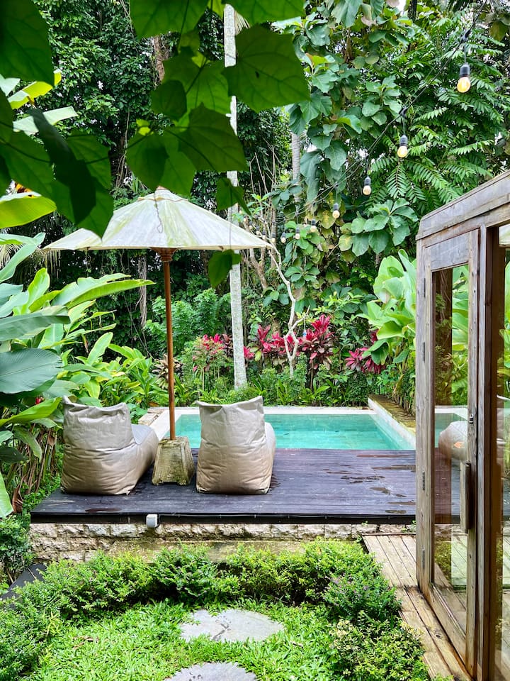 Peaceful Wooden Cabin With Sauna And Pool Ubud - Gianyar