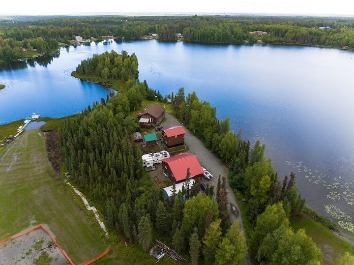 The Peaceful Peninsula On Lake/hot Tub/2 Houses - Soldotna, AK