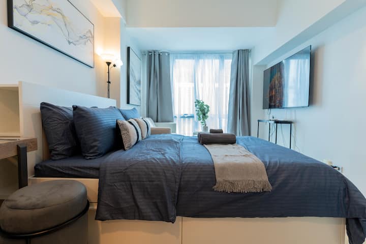 Stylish Studio In It Park W/ Fast Wi-fi, Pool, Gym - Cebu City