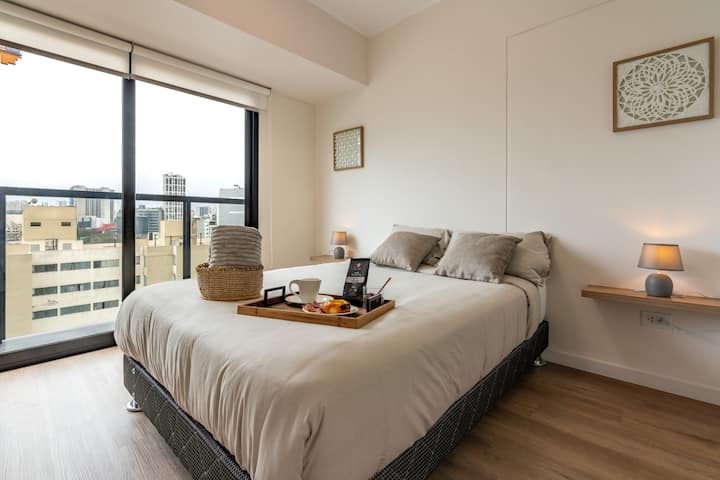 Balcón Privado Y Moderno 2 Br | Cerca A Embajadas - Perú