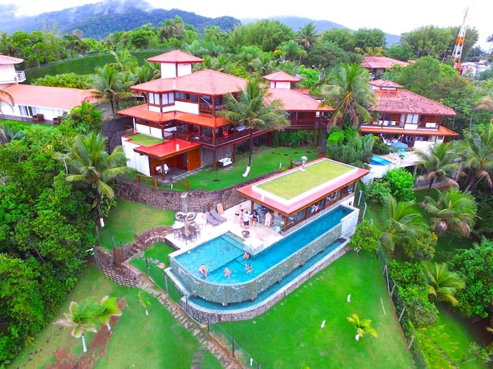 Mansão Almar - Piscina E Vista Mar No Tenório - Ubatuba