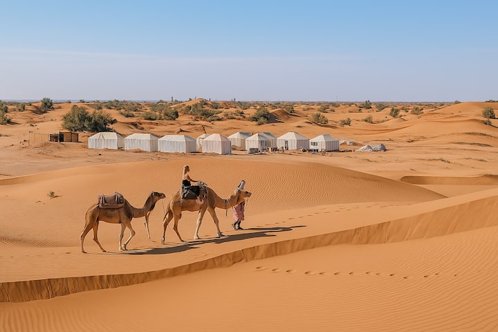 Nuit Magique En Tente Berbère Confortable - 3pers - Mhamid