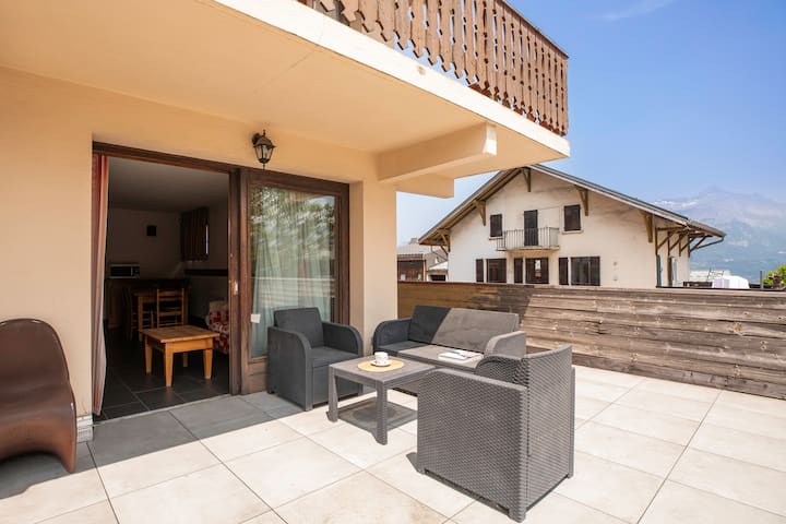 Grande Terrasse & Vue Mont-blanc – Combloux Centre - Praz-sur-Arly