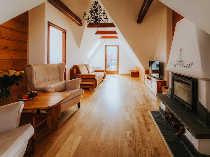 Two-storey Apartment With Fireplace & View - Zakopane
