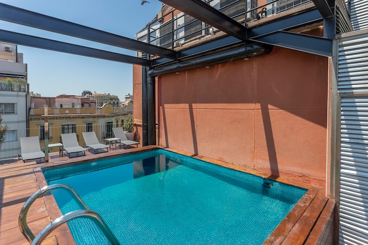 Loft à L'arc De Triomphe Avec Terrasse Commune - Barcelone