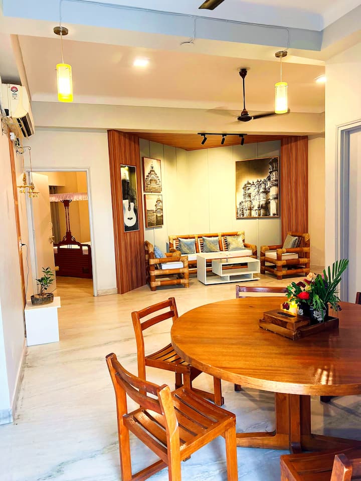Luxe Ac 3bhk|café-cityhub-guest Fav-best Homestay - Udaipur