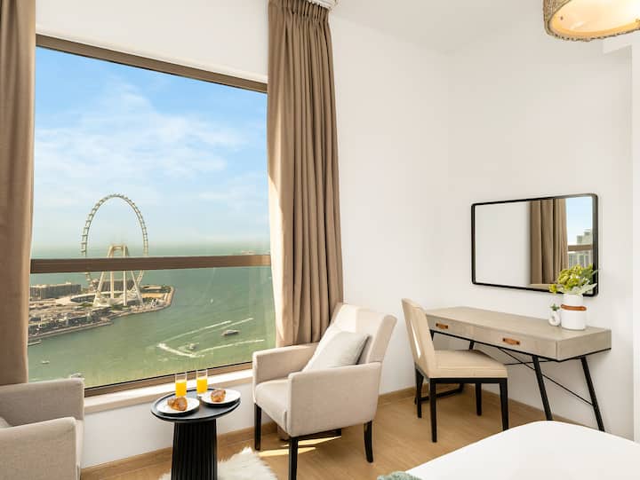 Direct Beach Access | Dubai Eye & Sea View | Jbr - Dubái
