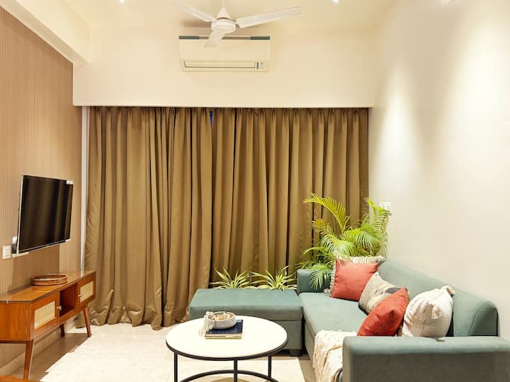 Stay At Marigold | 5 Mins To Vagator Beach | 1 Bhk - Goa