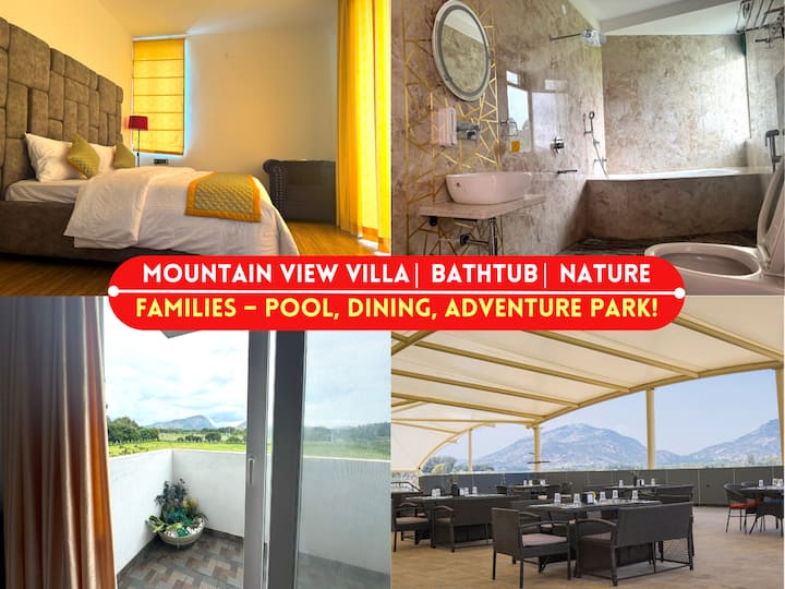 Mountain View, 2bhk Bathtub Villa! Pool/activities - Nandi Hills