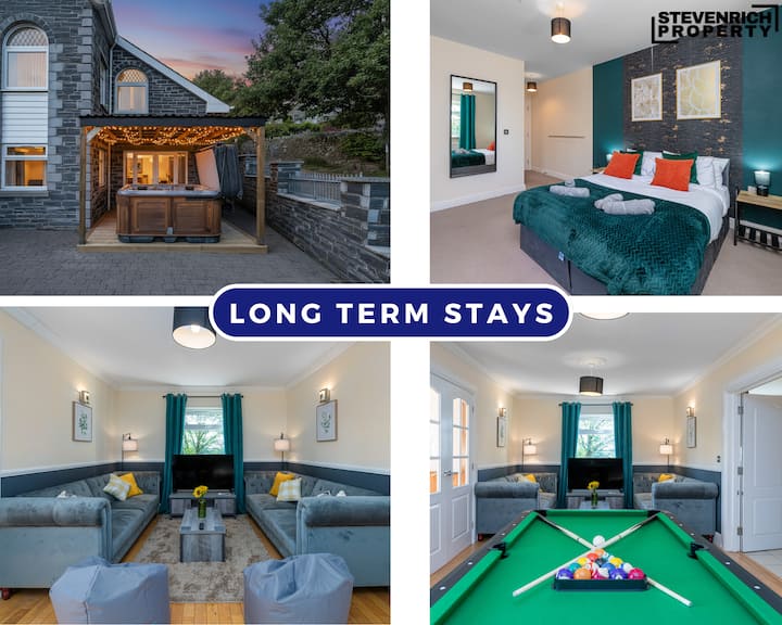 Long Stay | Chapel Retreat | Hot Tub | Sleeps 7 - Porthmadog