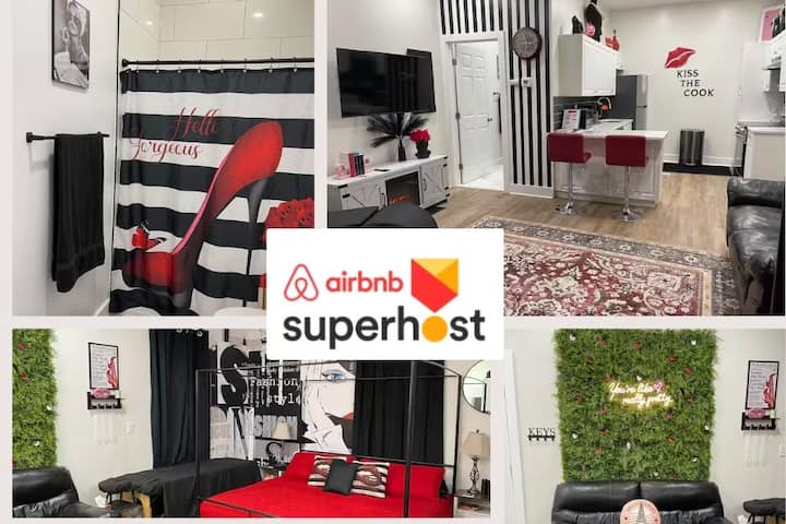 Ruby Red Haven – Chic Downtown Retreat Dayton - Dayton
