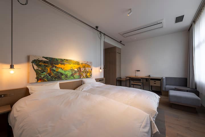 【2meals】renovated School/deluxe Twin Type A/3ppl - Komatsu