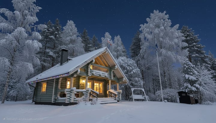 Mökki Patokoskella - Rovaniemi