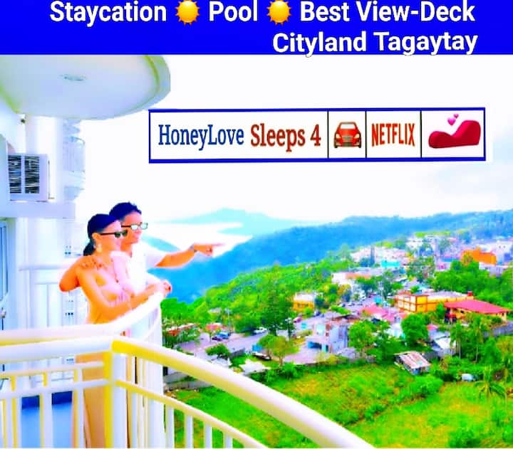 Honeylove1br *Pool *View-deck *Netflix - Tagaytay