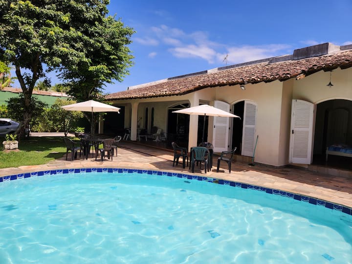 Refúgio Familiar C/ Piscina, Jardim E Churrasq. - Guarujá