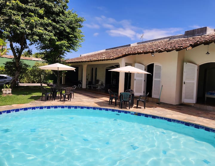Casa Espaçosa C/ Wi-fi Piscina E Jardim Na Enseada - Guarujá