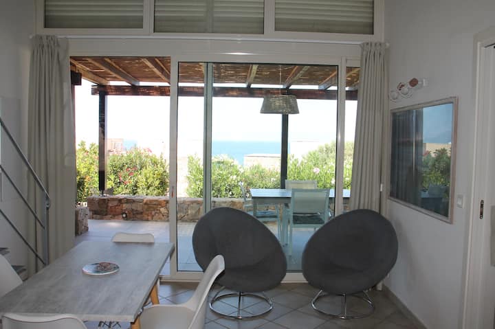 Jolie Mini-villa Vue Mer: 2 Chambres & Clim - Algajola