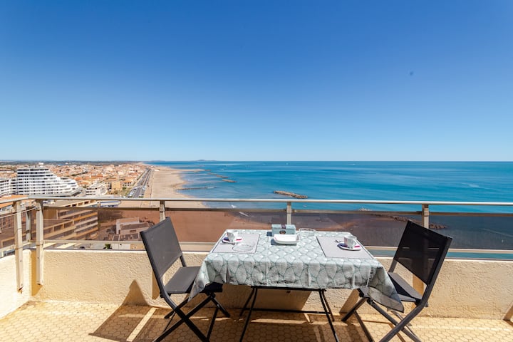 La Tête Dans Les Airs, Les Pieds Dans L' Eau !!! - Valras-Plage