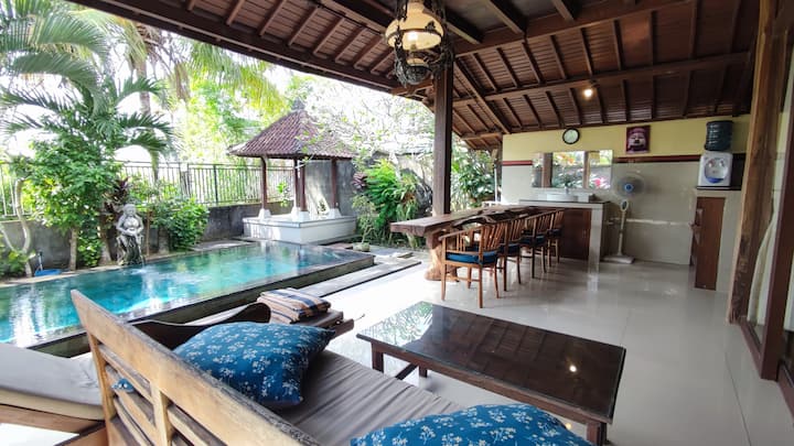 Sunmix Villa 2 Bedroom Wooden House Private Pool - Indonésie