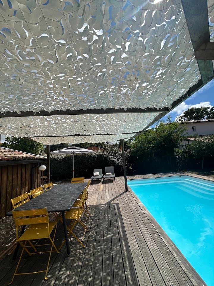 Belle Villa 8 Pers Avec Piscine - Gujan-Mestras