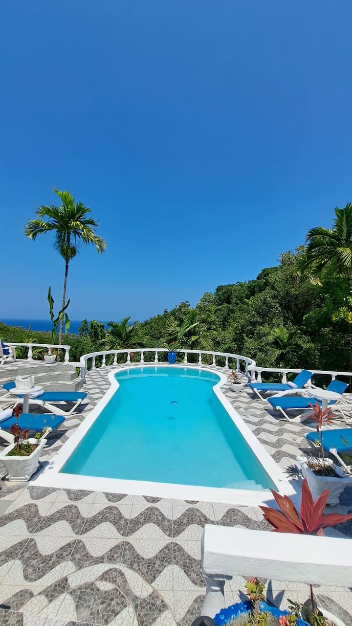 $595 Per Night Sleeps 10 Luxury Sea View Estate - Jamaica