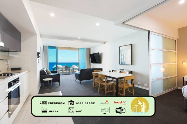 ️Superhost - Very Top Floor 2 Bedroom H Residence - Surfers Paradise