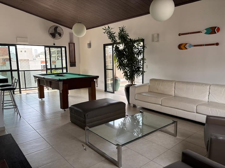 Linda Cobertura, Sem Escadas - Guarujá