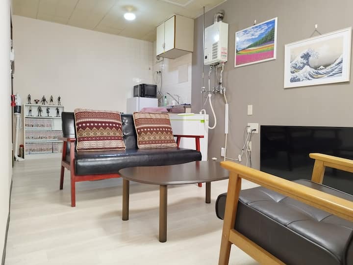 (102) 2 Rooms /Free Wifi /5min-walk From Subway St - 에베쓰시