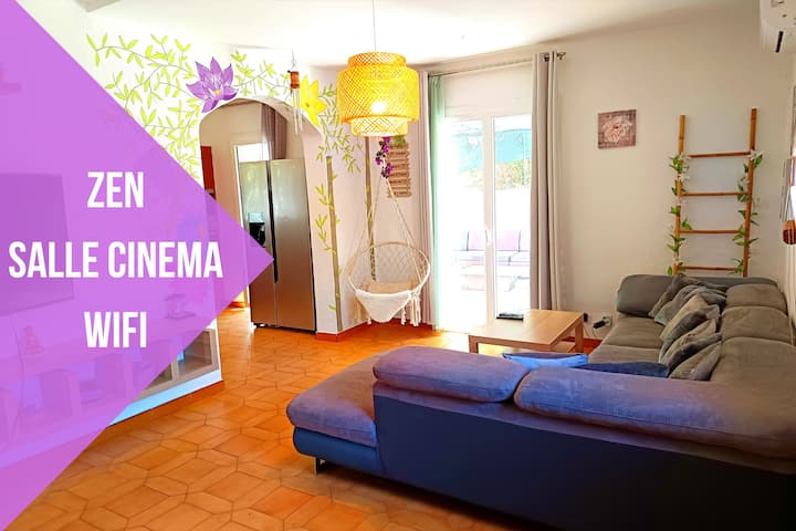 ❤️Villanaïs Zen★salle Cinéma★wifi★parking❤️ - Solliès-Pont