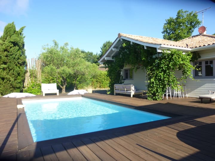 Lège Cap Ferret-villa 4 Chambres Piscine Chauffée - Lège-Cap-Ferret