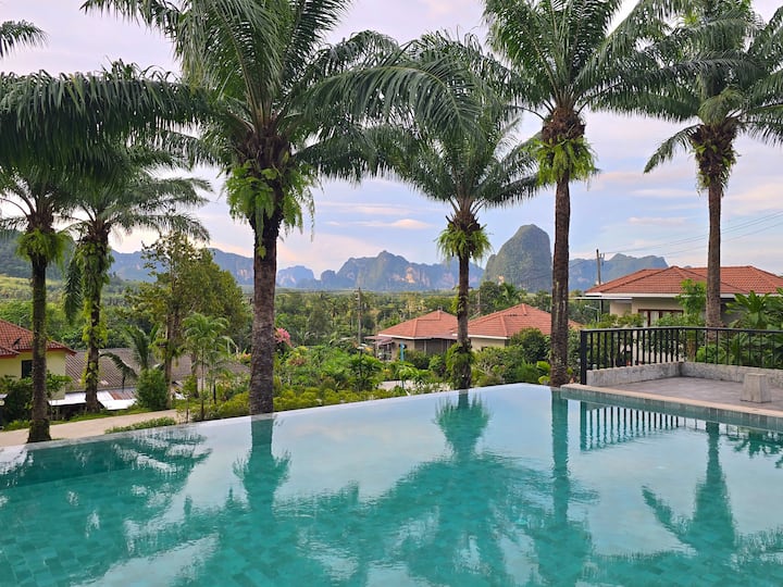 Krabi Green Hill Pool Villas05# 3 Br Shared Pool - Krabi