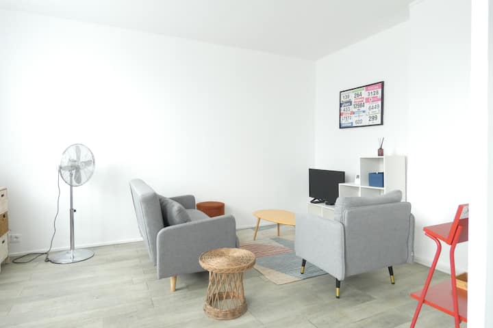 T2 Lumineux + Parking, 10 Min Centre De Nantes - Nantes
