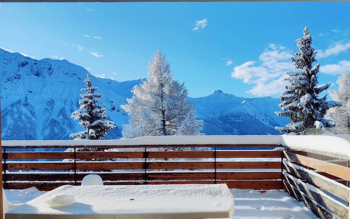 Appartement Spacieux Et Calme, Grande Terrasse - Orcières