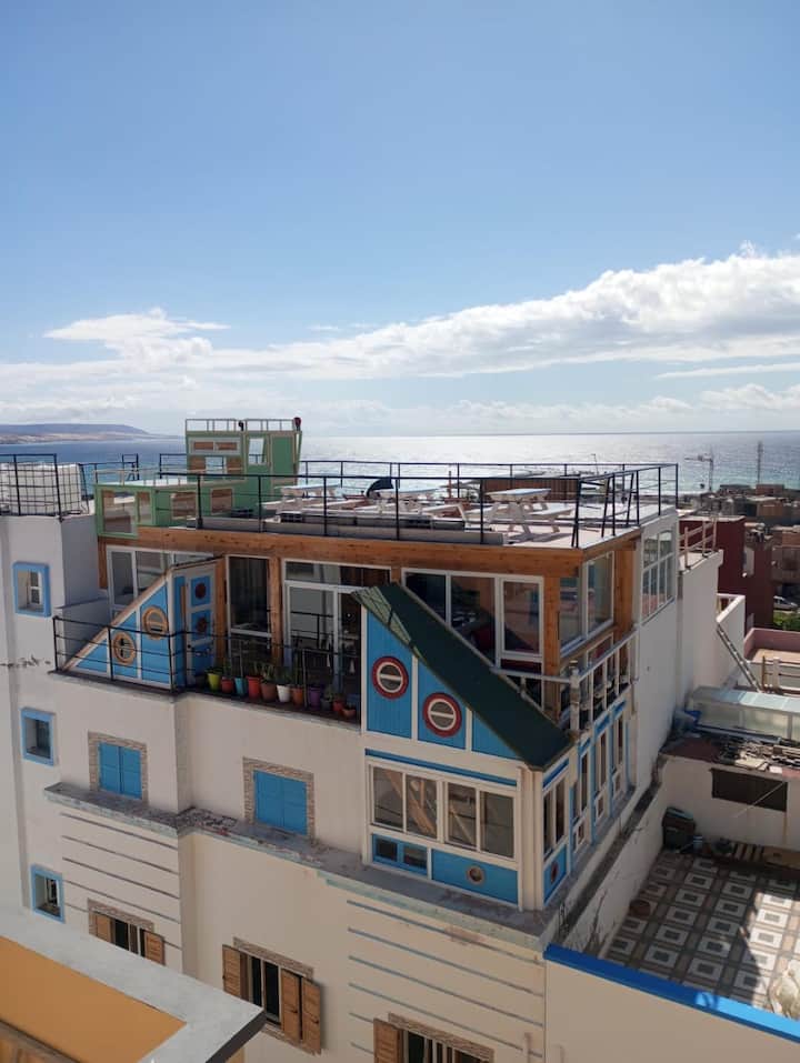Seaside House, Ground Floor Flat. Panoramic View, - Imsouane