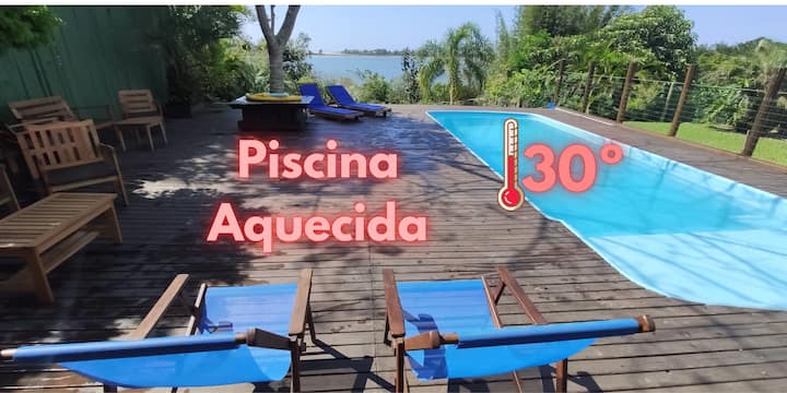 #6- Quitinete Casal. Ar, Piscina E Beira De Lagoa. - Imbituba