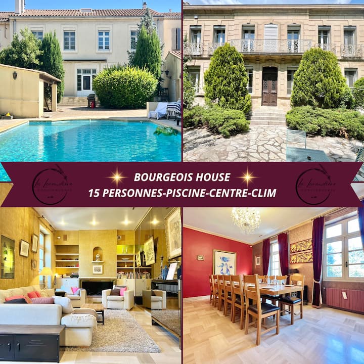 Maison Bourgeoise - 15 Pax | Piscine | Central - Salon-de-Provence