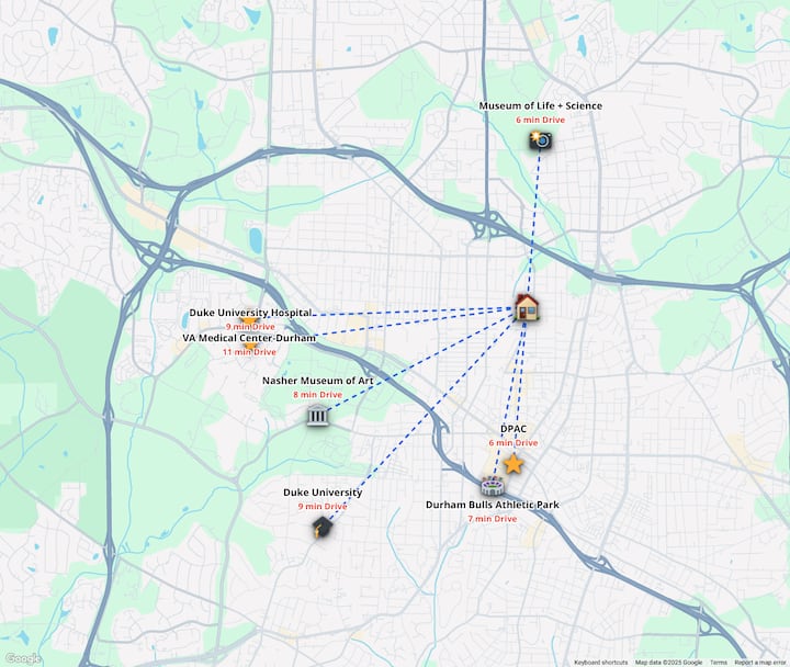 Downtown Medical & Work Stay Perfect-fenced-pets - Durham, NC