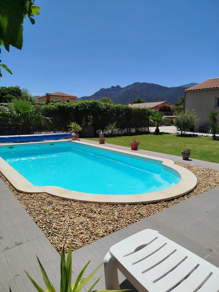 2 - Maison Avec  Piscine Et Vue Sur Les Albères - Sorède