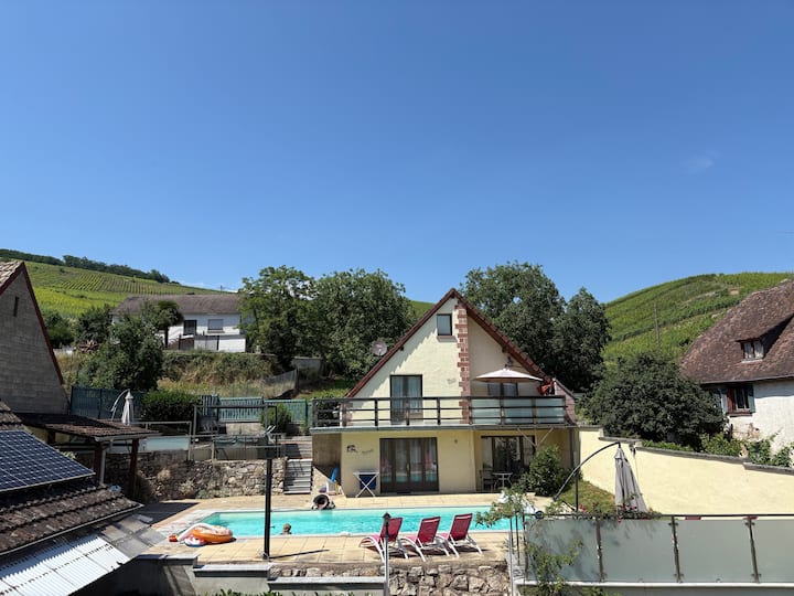Gîte Louis *** Climatisé - Piscine +Spa - Riquewihr