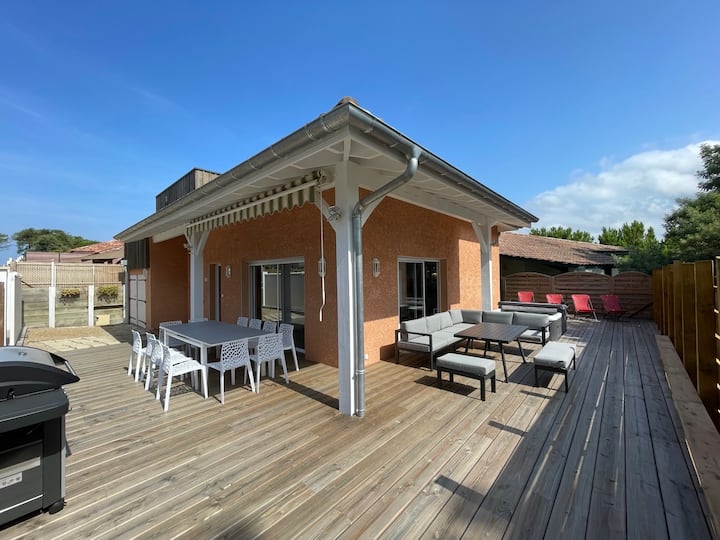 "Villa Sur La Dune Moliets", 12 Pers, Plage, Golf - Vieux-Boucau-les-Bains